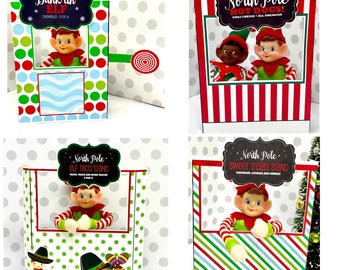 Elf BOARD GAME Activities Set DIY Printable Page Files Instant Download ...