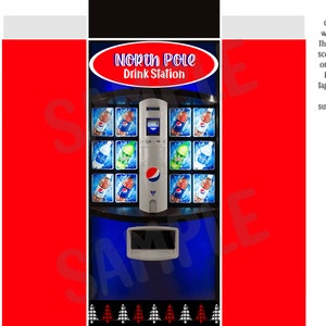 Elf DRINK STATION Vending Machine North Pole Snacks Drinks Christmas ...
