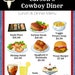Cowboy Diner MENU Set / Kids Restaurant Cafe Diner Printable Download ...