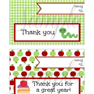 Printable Thank You TEACHERS Printable Treat Bag Topper PRINTABLE ...