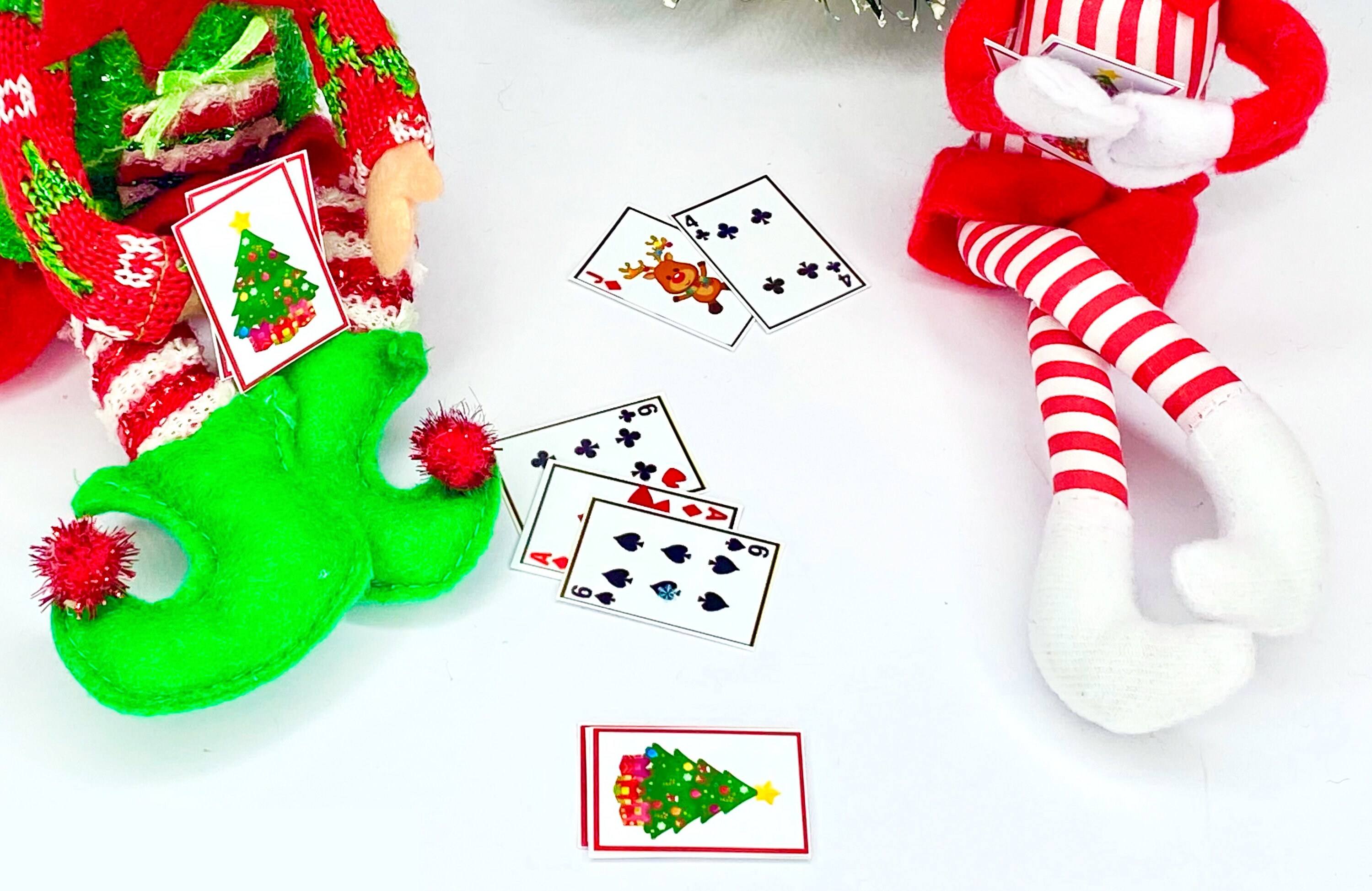 Printable Elf Playing Cards Set | Mini Elf Props Accessories | Elf ...