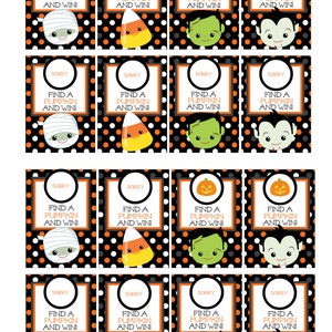 INSTANT Download HALLOWEEN Scratch off Ticket Game Printable Download ...