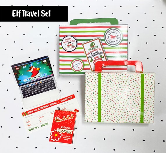 Elf TRAVEL Suitcase Printable Download DIY Shelf Activity Game - Etsy UK