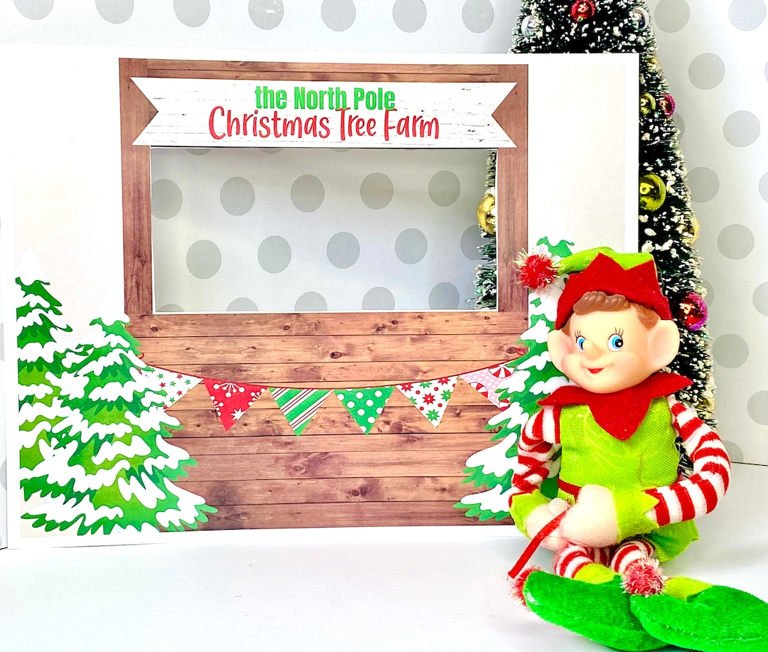 Elf Christmas TREE Stand Activities Set DIY Printable Page Files ...