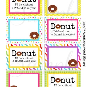 Printable Card SUMMER End of the Year Printable DONUT I'd Do Without a ...