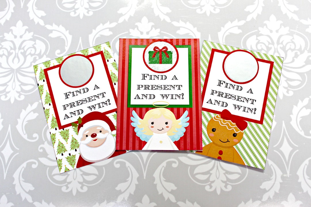 Printable Christmas Scratch off Tickets | Holiday Party Game ...