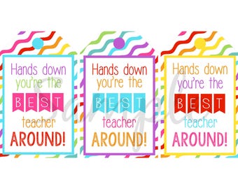 Hands Down Best Teacher Printable - Etsy