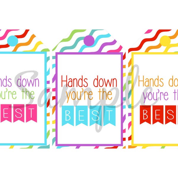 Hands Down Best Around Printable - Etsy