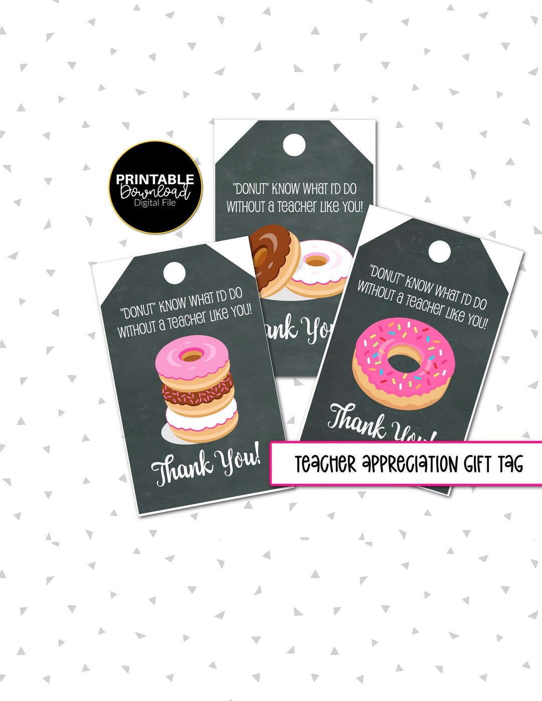 Printable Teacher Appreciation Tag Teacher Printable Card Printable ...