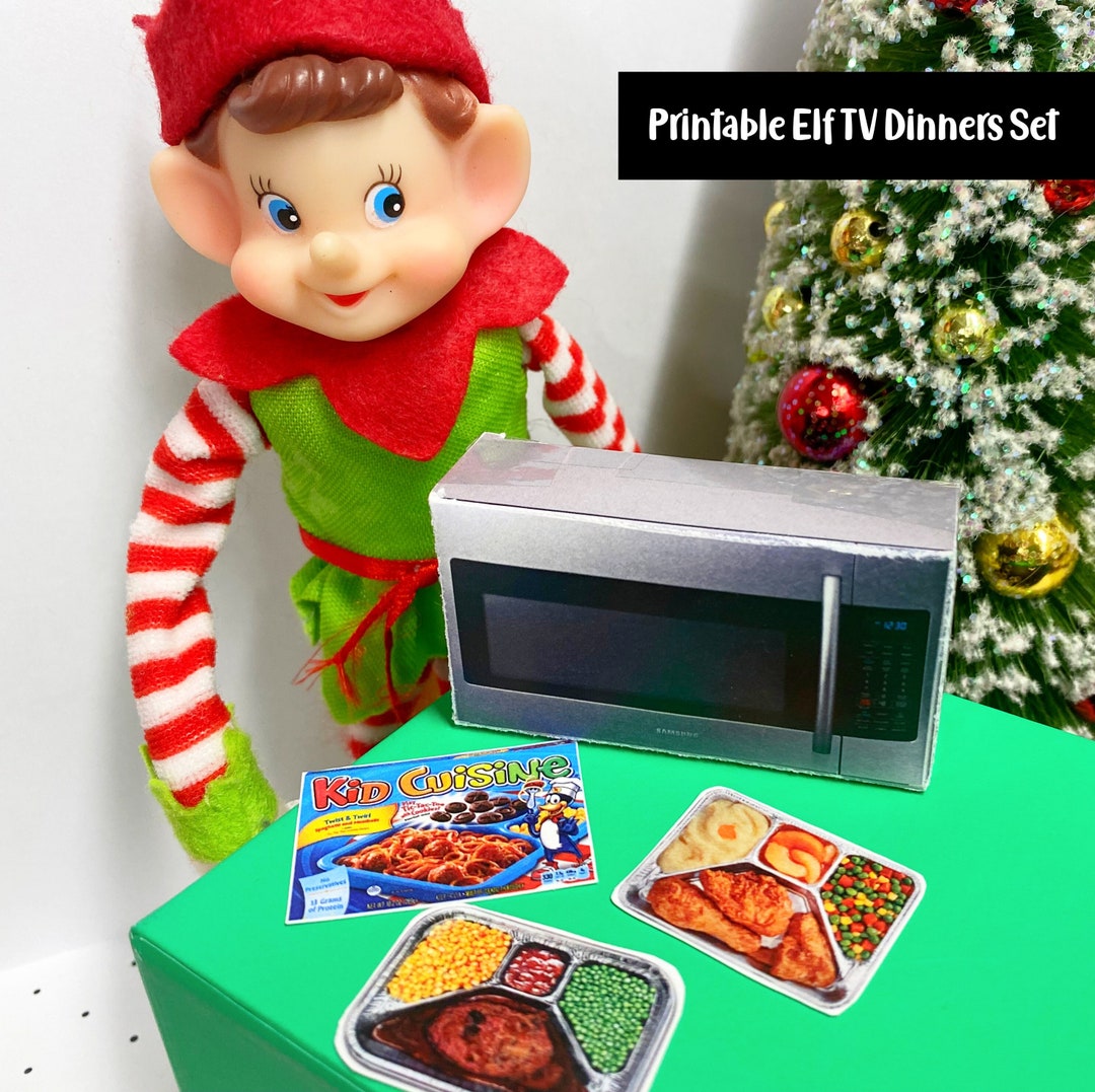 Elf Printable TV DINNERS Printable Download DIY Shelf Activity Game Fun ...