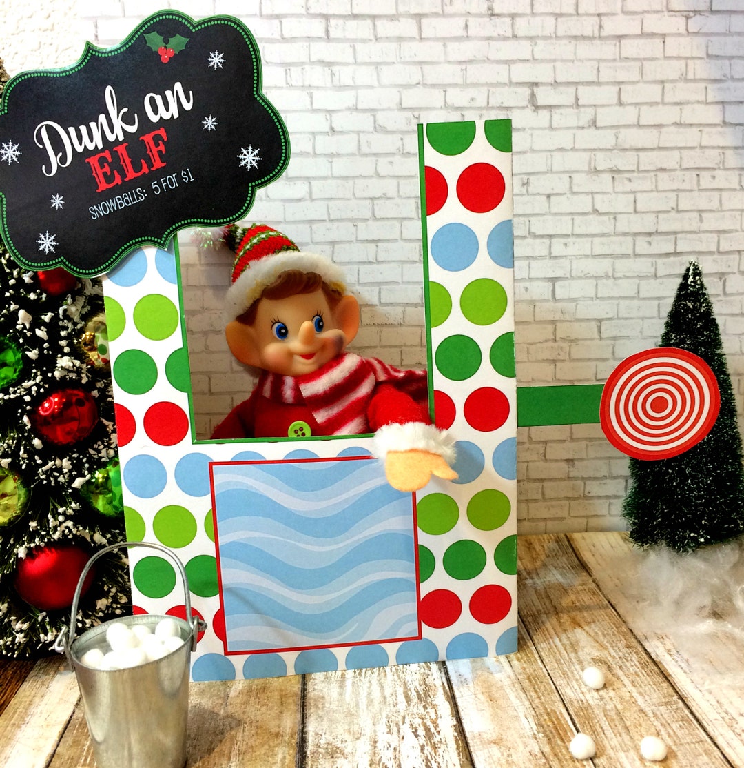 Elf Dunk Tank Printable | Christmas Elf Antics Activity - Etsy