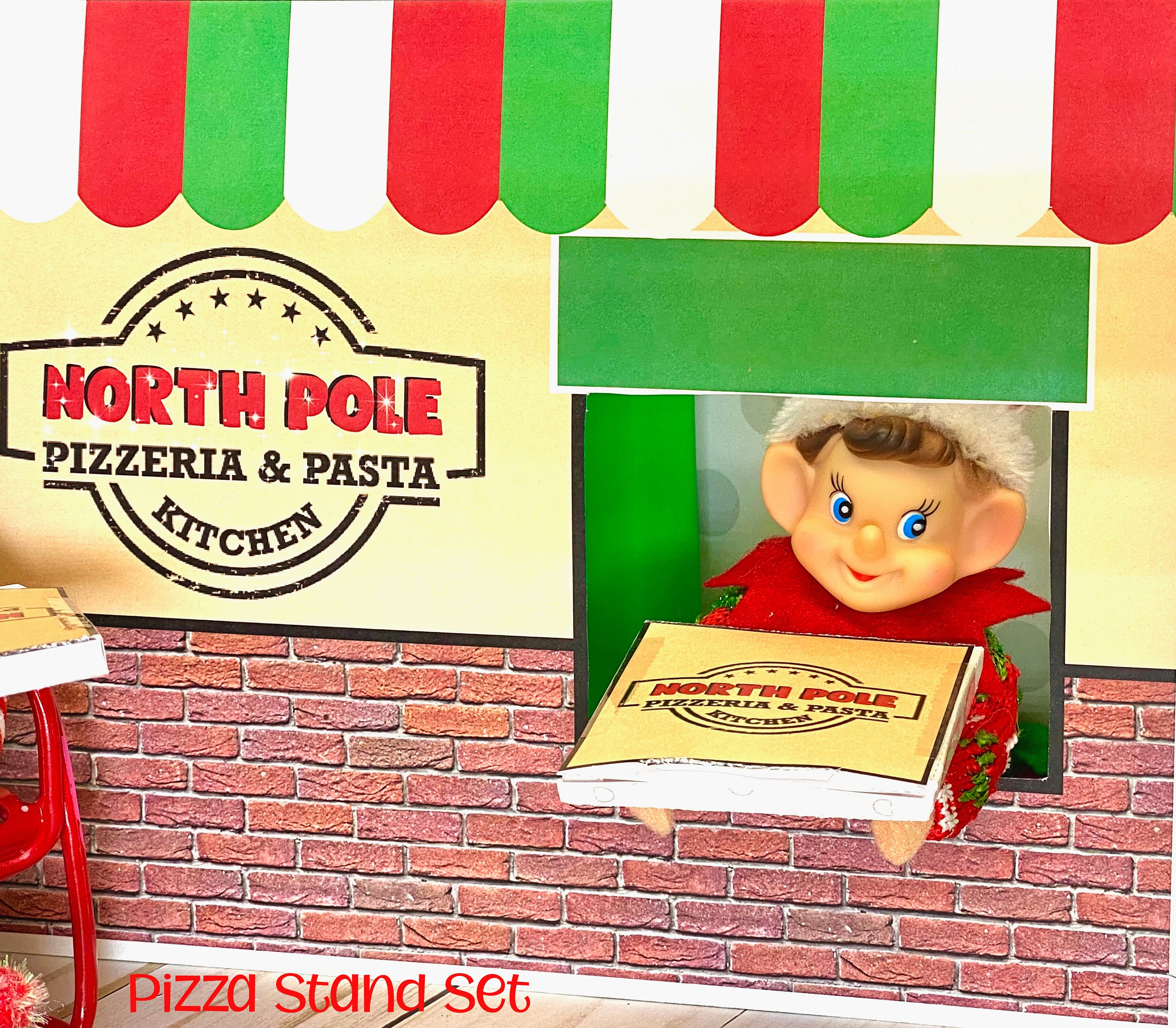 Elf Pizza Box Printable Elf Kit Printable Elf Props Printable Elf ...