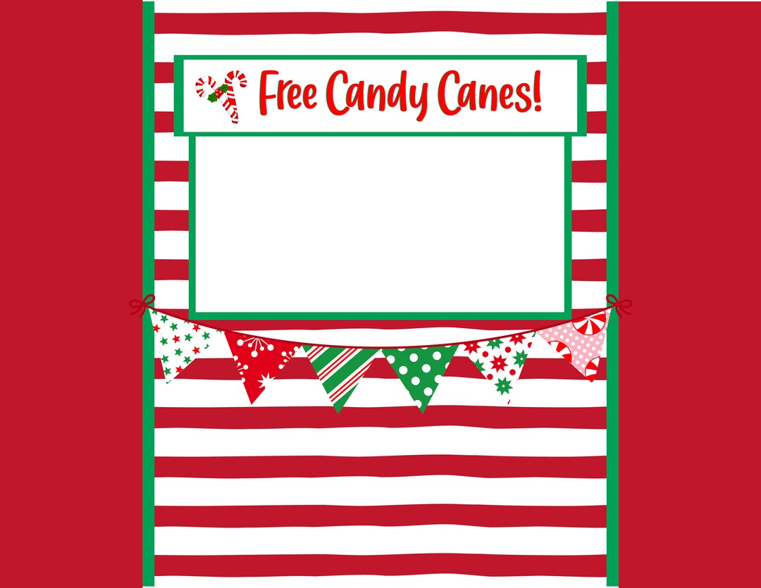 Elf CANDYCANE Stand Activities Set DIY Printable Page Files Instant ...