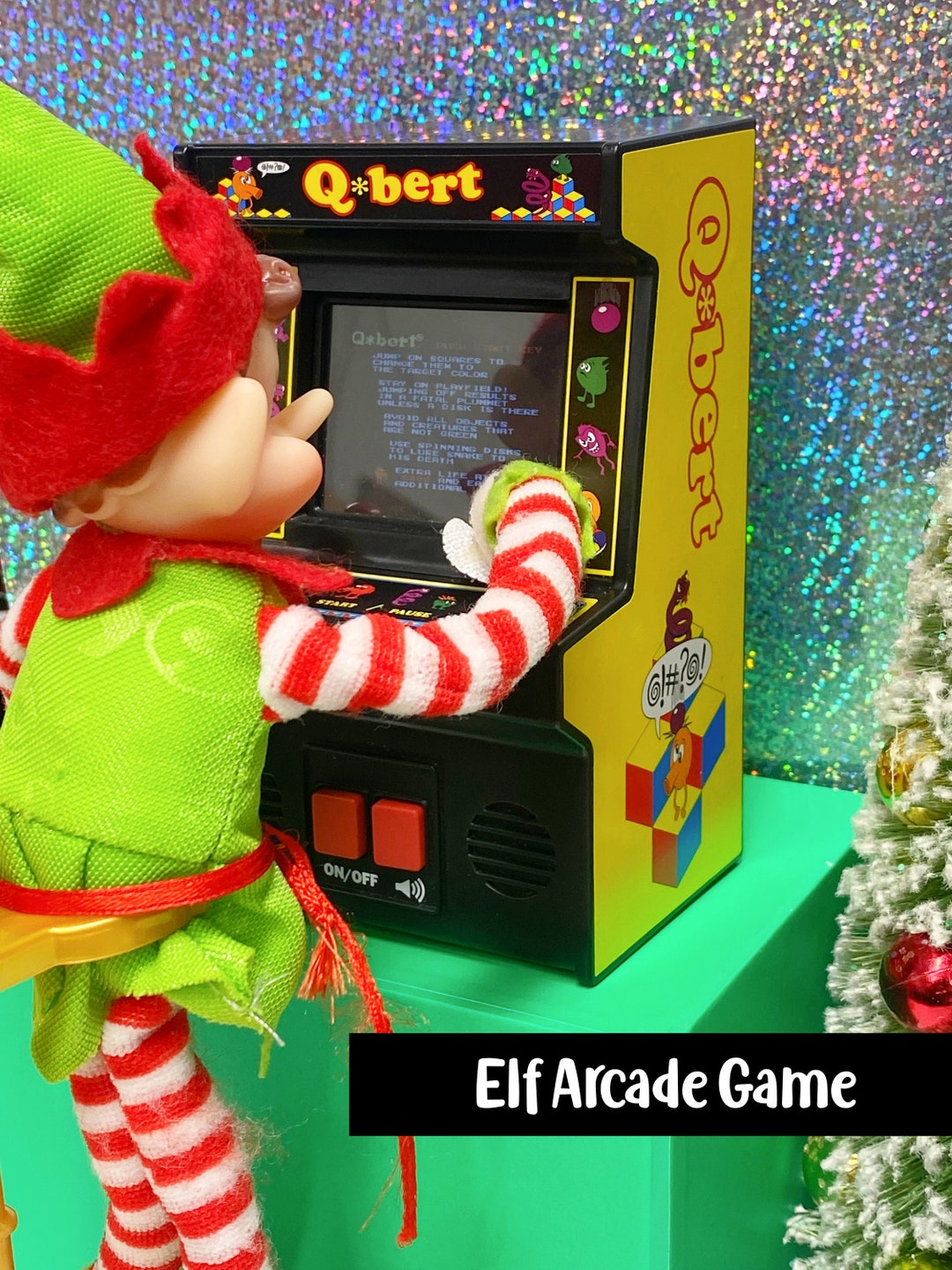 ARCADE Game Elf Prop Elf Christmas Prop North Pole Elf Game Props ...