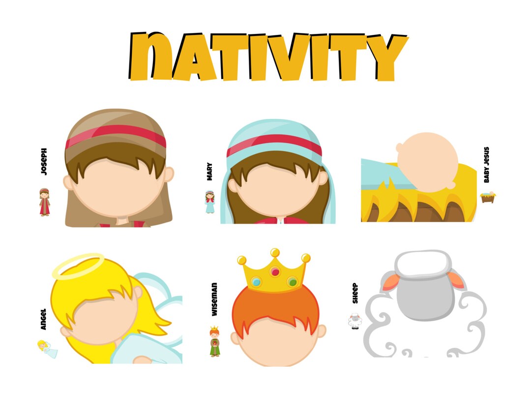 Printable Dough Mats NATIVITY Printable Games Printable Preschool ...