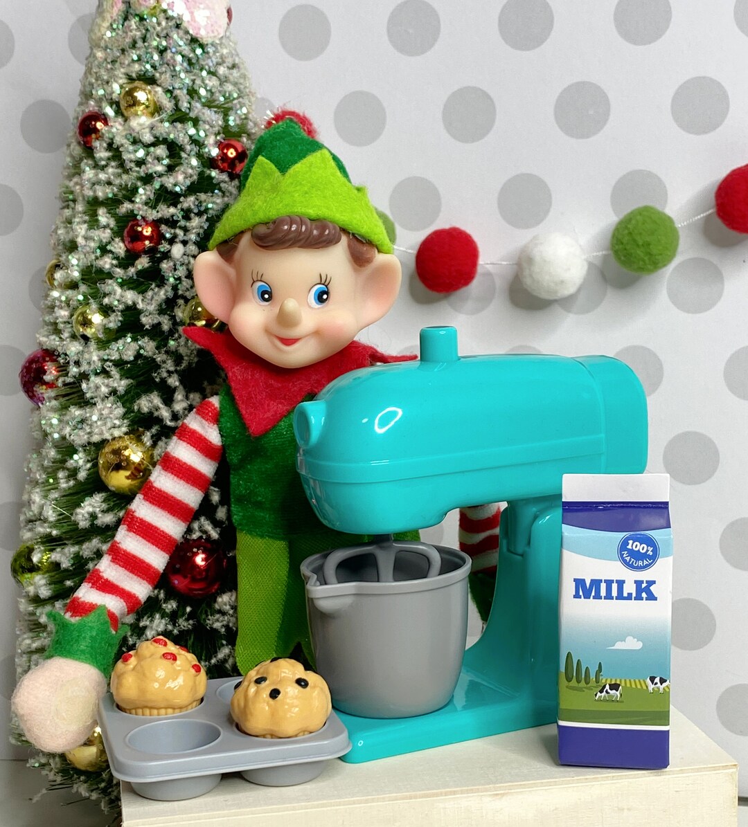 Elf MIXER BAKING Set - Christmas Props Accessories Fun Adventure ...