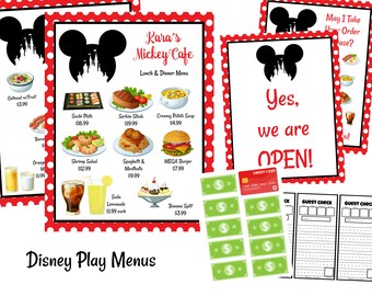 Diner MENU Set / Restaurant Cafe Printable Download Files | Etsy