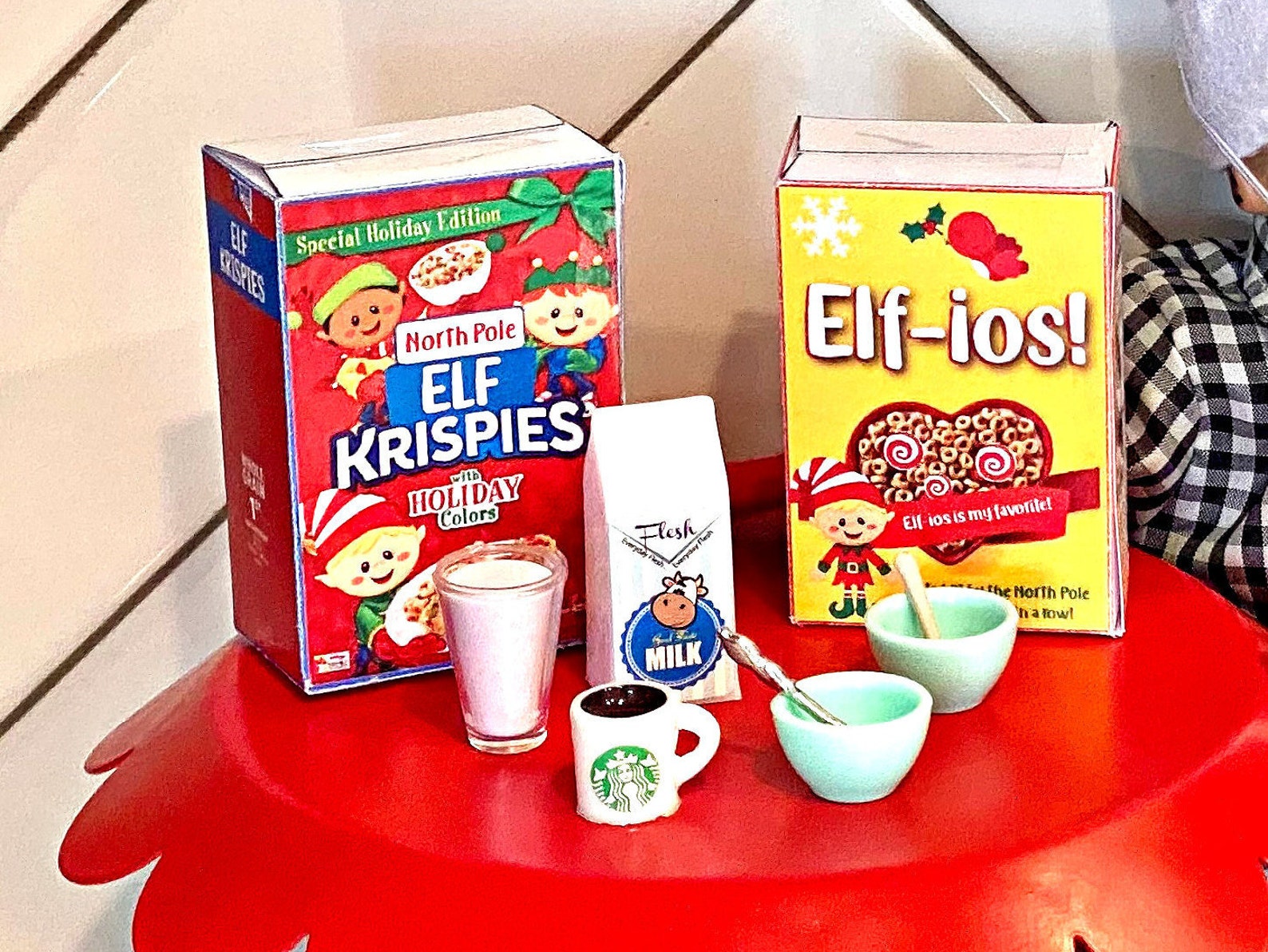 Elf Cereal Boxes ELF Breakfast DIY Printable Page Files | Etsy