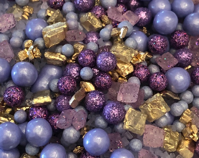 Purple and Gold Luxe Sprinkle Mix - Etsy