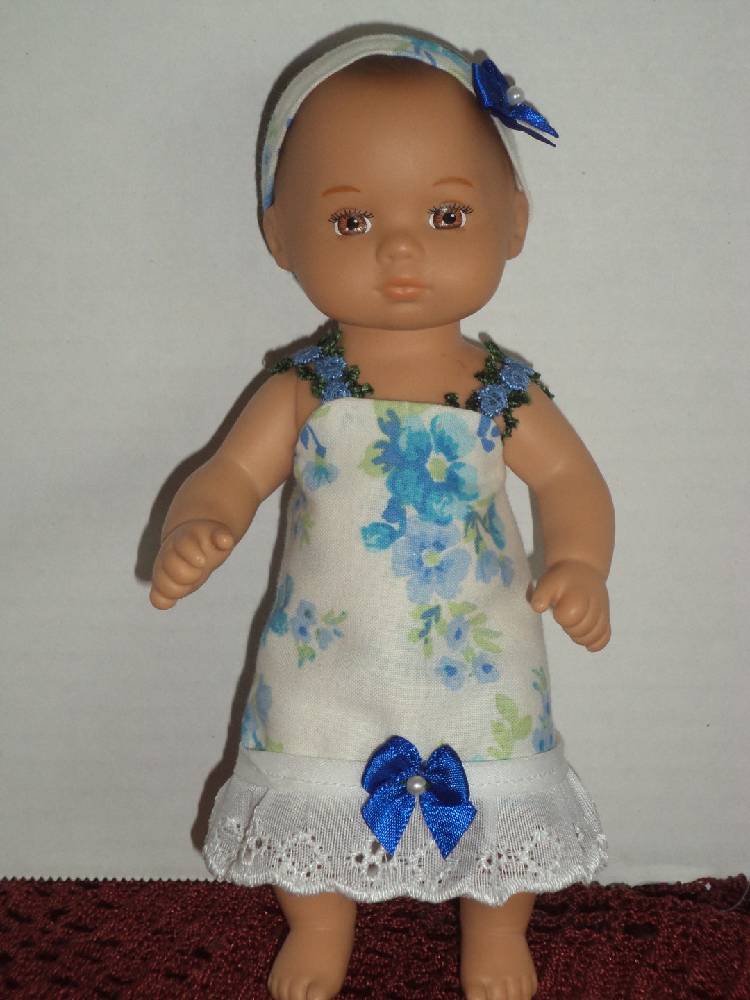 Blue Dress / Hand Made Doll Clothes 8-inch Doll/ Fits Like American ...