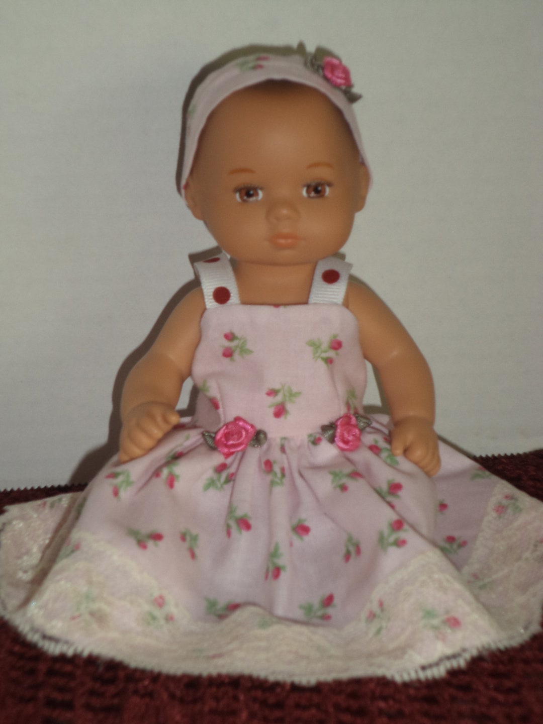 Pink Dress / Hand Made Doll Clothes 8-inch Doll/ Fits Like American ...