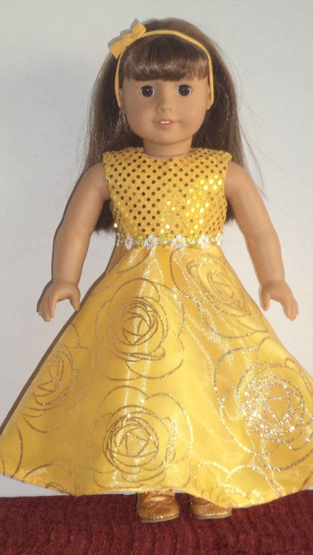 Fits Like American Girl Doll Clothes 18 Inch Doll Dresshandmade Doll Clothes Etsy