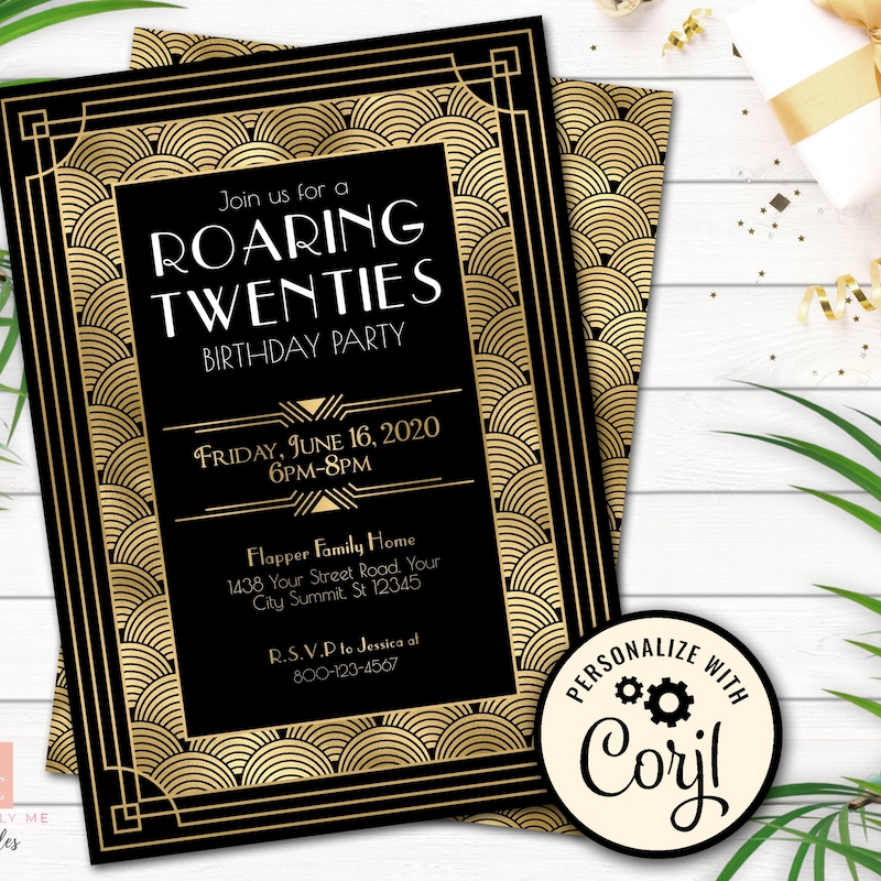 Roaring 20s Invite - Etsy