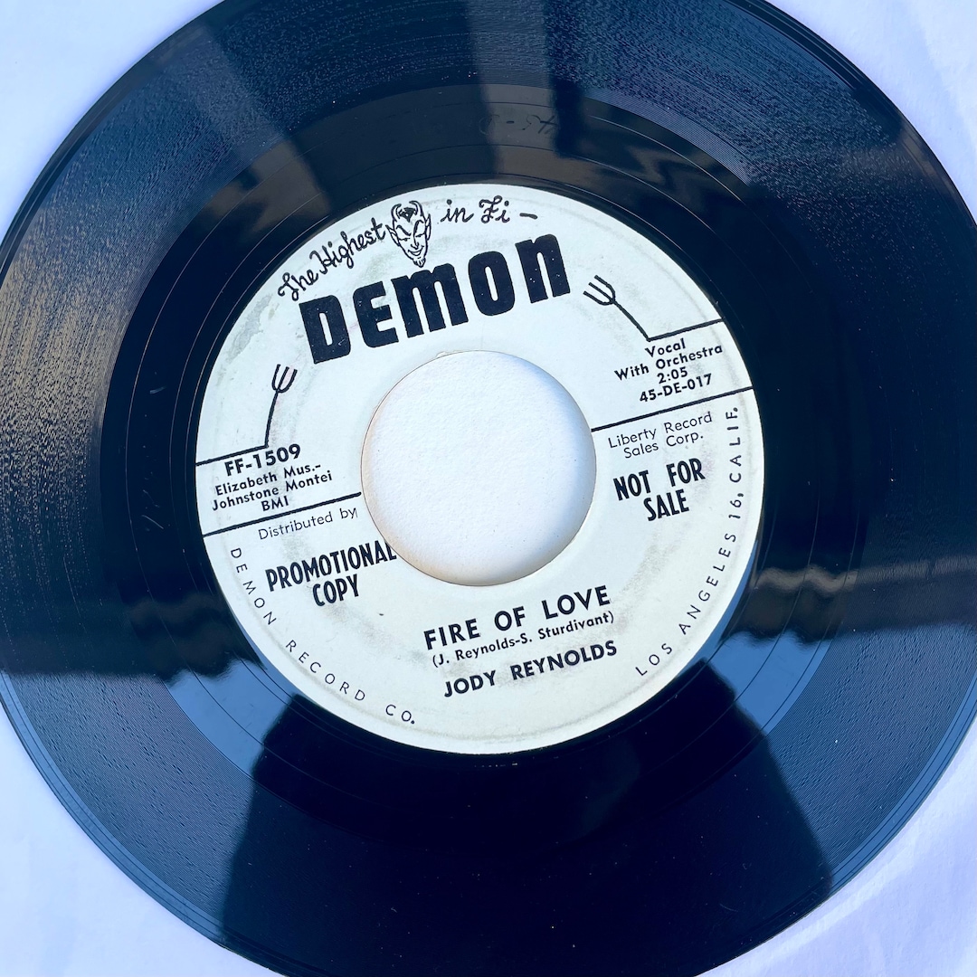 Rock Single: the Fire of Love / Daisy Mae by Jody Reynolds, Promo ...