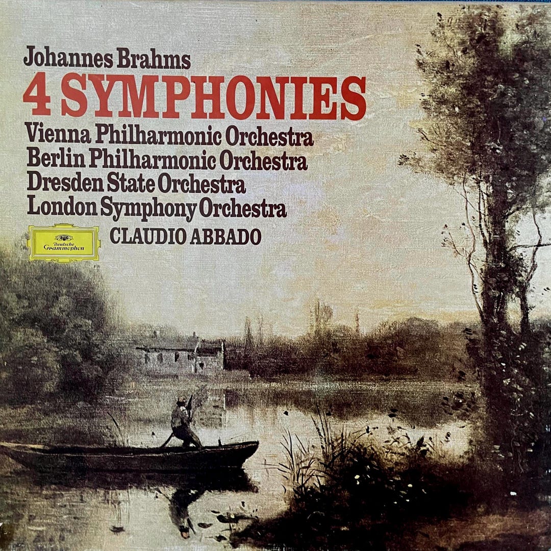 Classical LP Box Set: Brahms Four Symphonies by Claudio Abbado, 4 ...