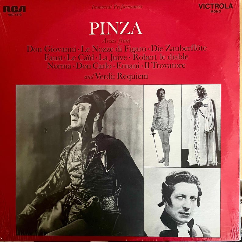 Sealed Opera LP: Pinza, Compilation, Mono, RCA VIC-1470, 1969 - Etsy