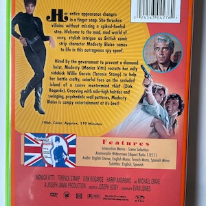 Vintage Comedy DVD: Modesty Blaise Starring Monica Vitti (1966), 20th ...