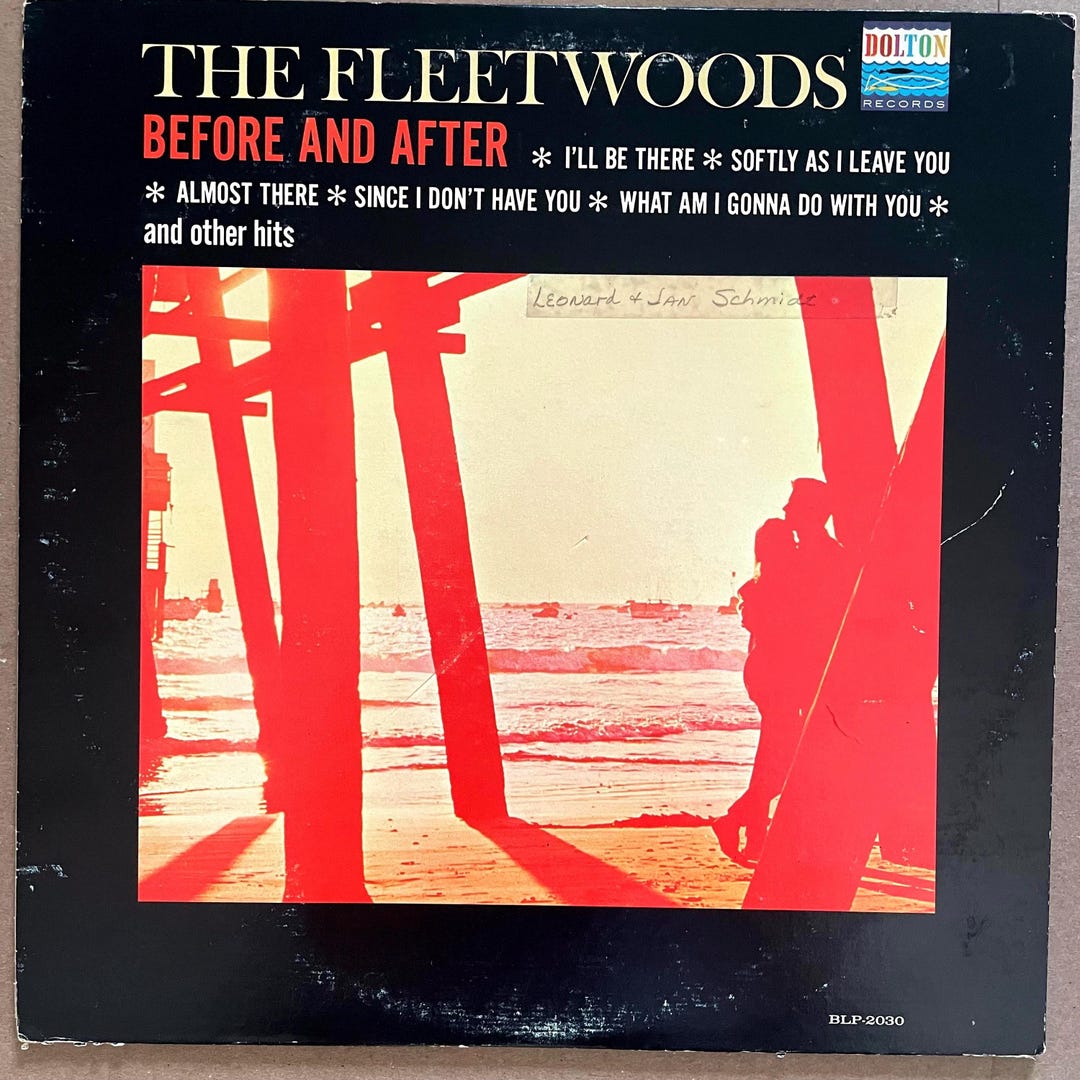 Pop Vocals LP: Before and After by the Fleetwoods, Mono, Dolton BLP2030 ...