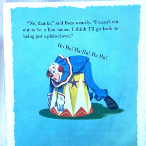 Children's Book & Record: Bozo the Clown Book and Record, Peter Pan ...