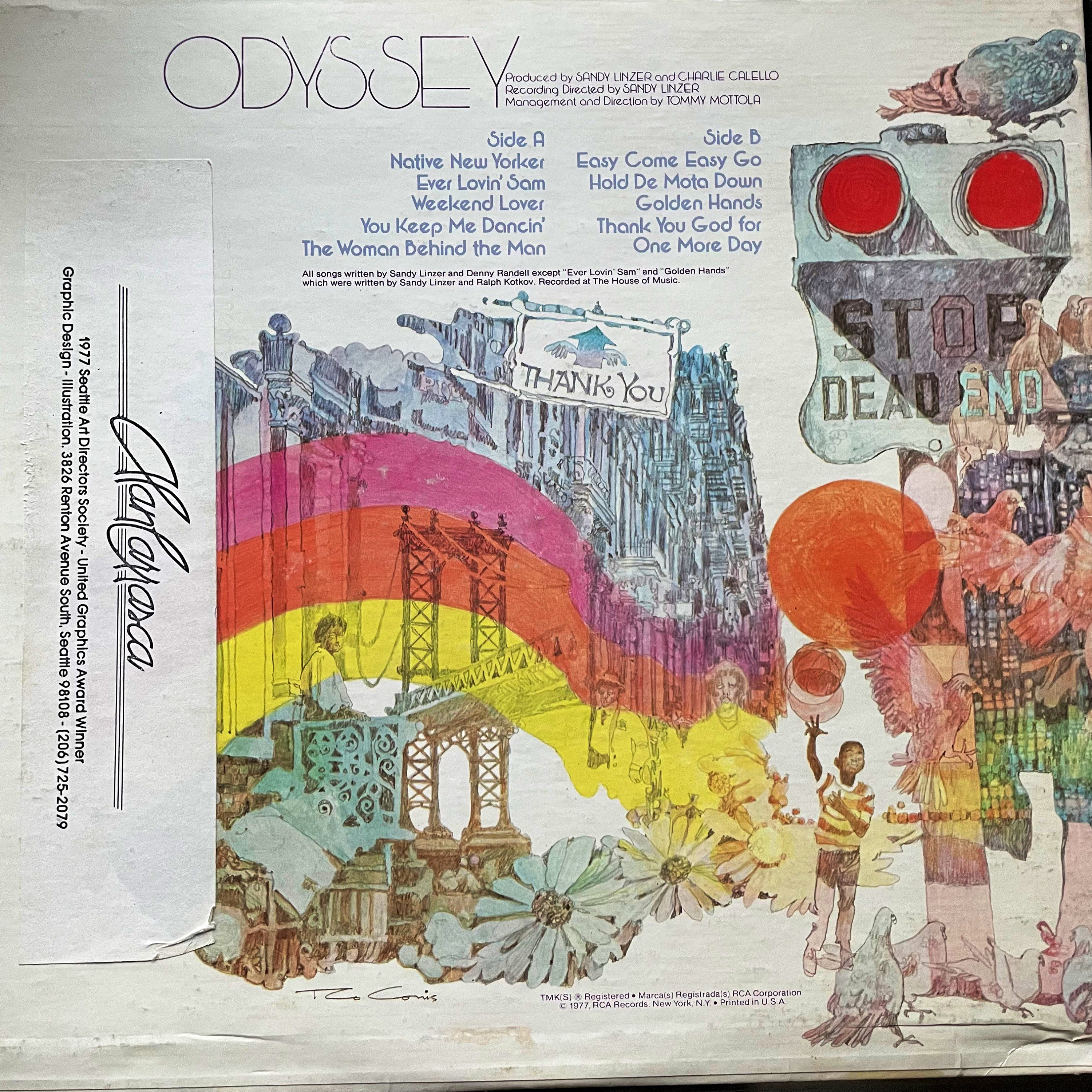 Soul LP: Odyssey by Odyssey, RCA APL1-2204, 1977 - Etsy