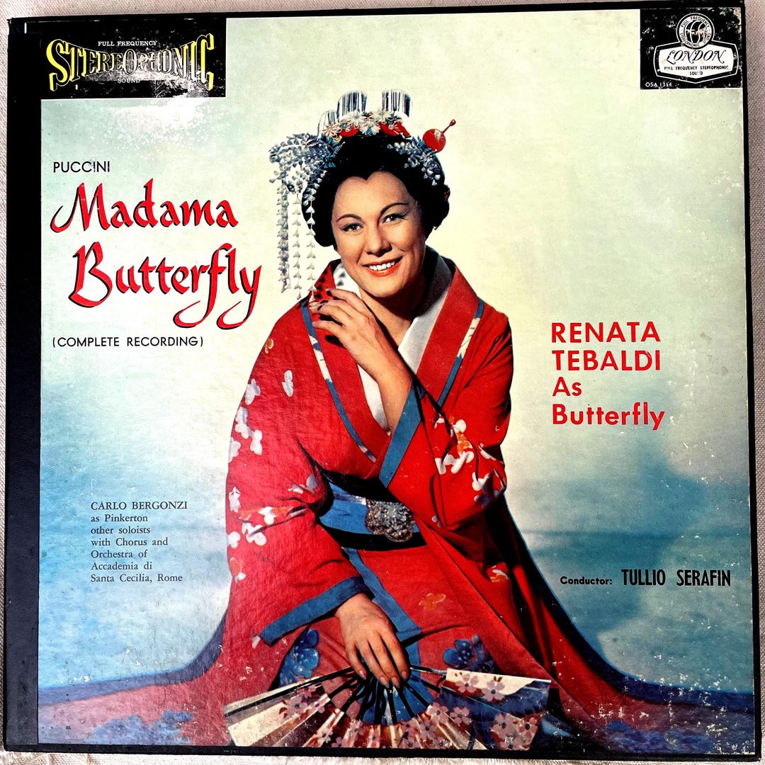 Opera LP Box Set: Puccini Madama Butterfly With Renata Tebaldi, Tullio ...