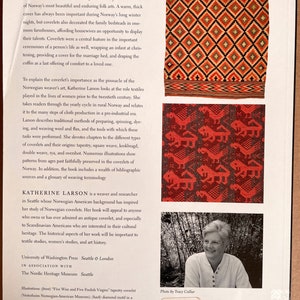 Art Book: the Woven Coverlets of Norway by Katherine Larson, University ...