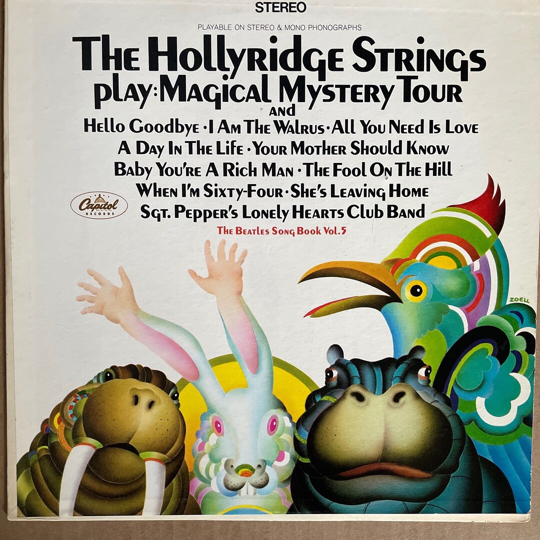 The Beatles Song Book Vol. 5 by the Hollyridge Strings, Capitol ST2876 ...