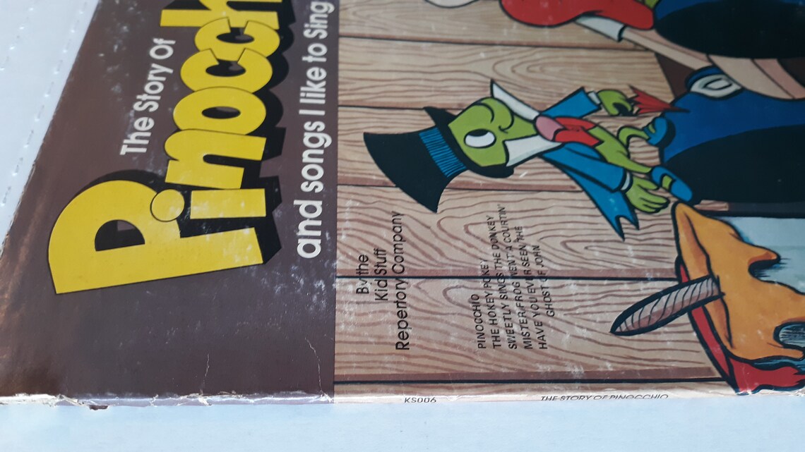 Vintage Pinocchio LP: Kid Stuff Records, 1977 - Etsy