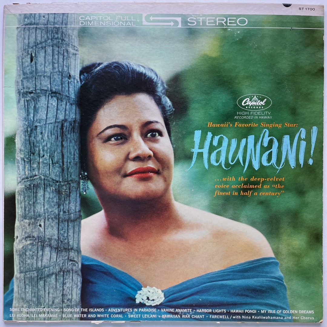 Vintage Hawaiian LP: Haunani! by Haunani Kahalawei, Capitol ST1700 ...