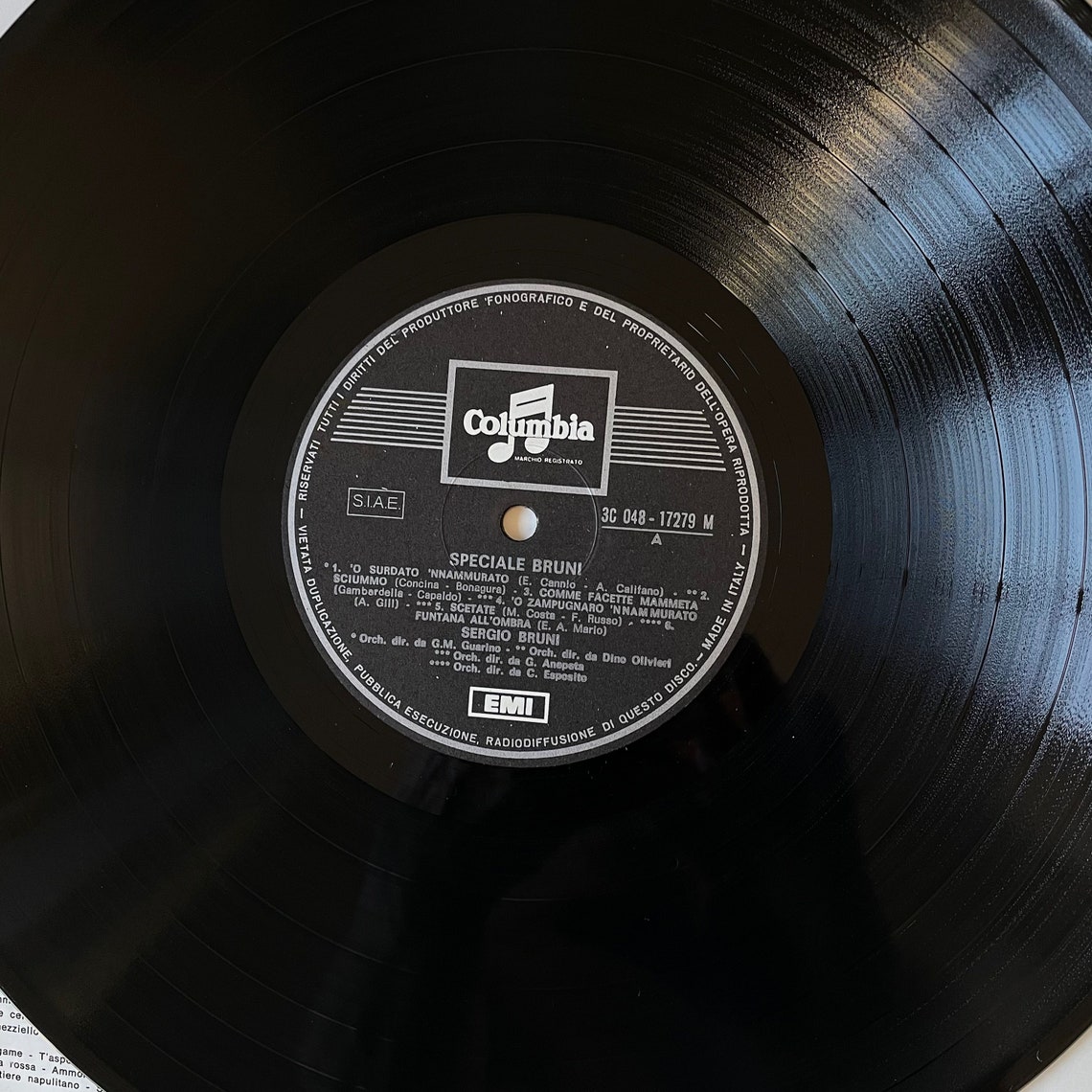 Vintage Italian Vocals LP: Bruni Special by Sergio Bruni - Etsy