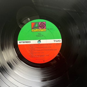 Vintage Rock LP: Fragile by Yes, Gatefold, Insert, Atlantic SD7211, 1971 - Etsy