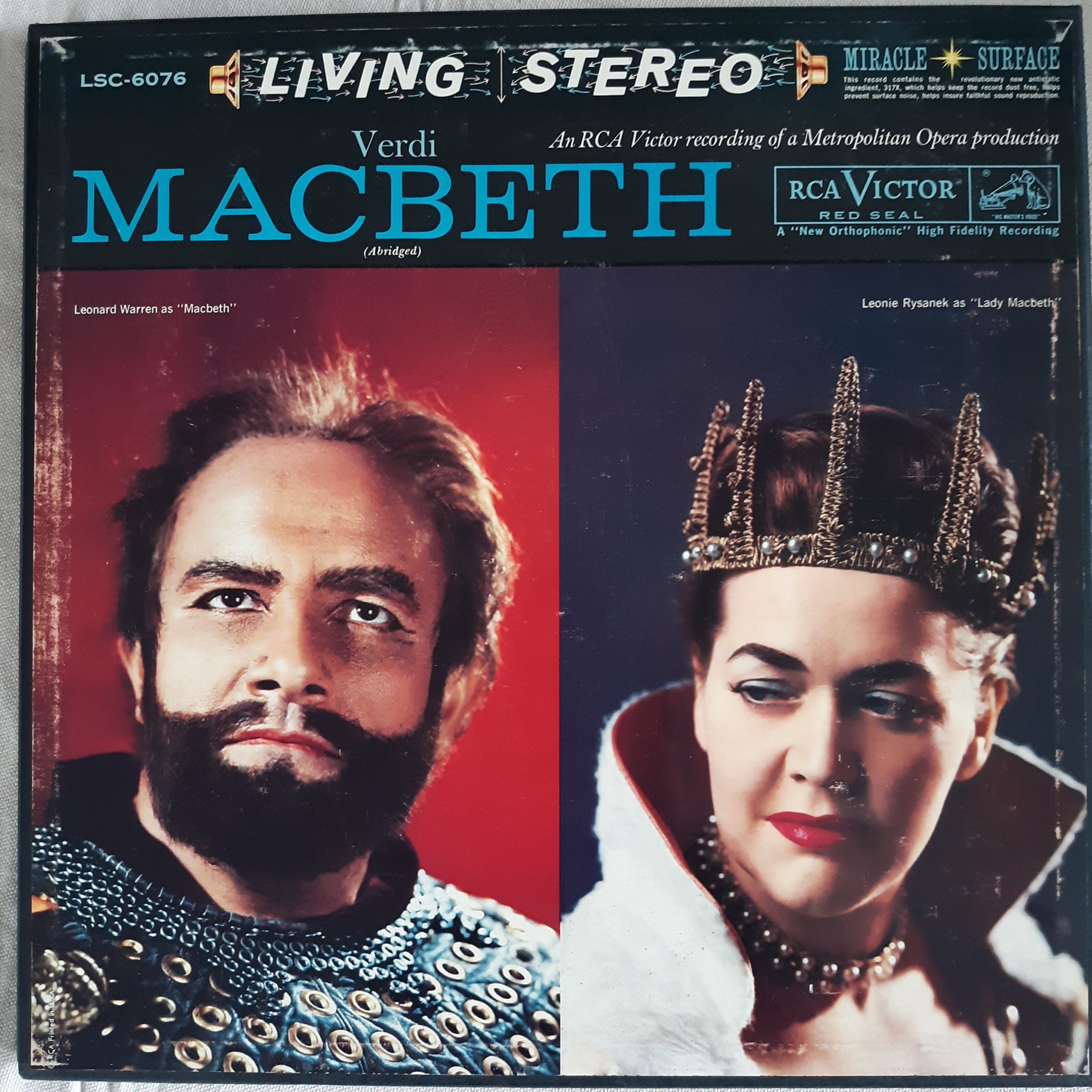 Vintage Verdi Macbeth Opera 2XLP Box Set: Metropolitan Opera, 1959 - Etsy