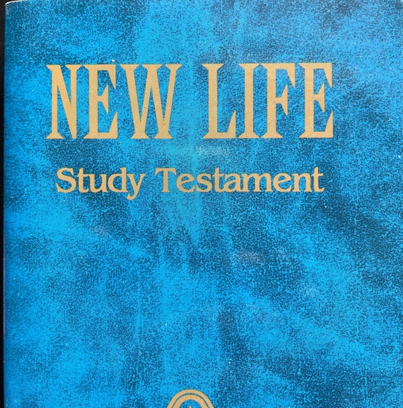 Vintage Religion Book: New Life Study Testament Christian - Etsy