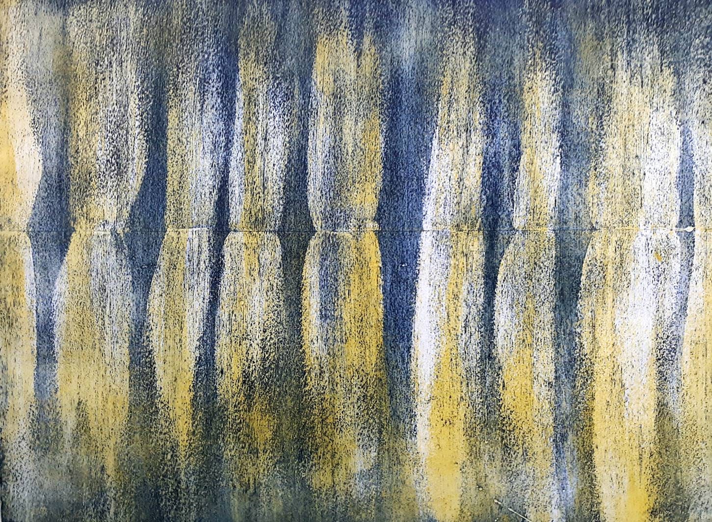 Vintage Large Color Intaglio Print: untitled | Etsy