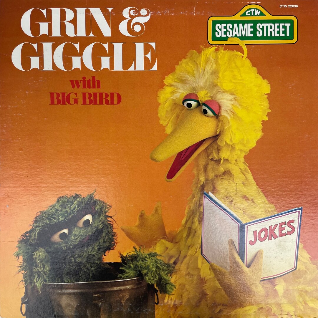Childrens LP: Grin & Giggle With Big Bird Sesame Street - Etsy