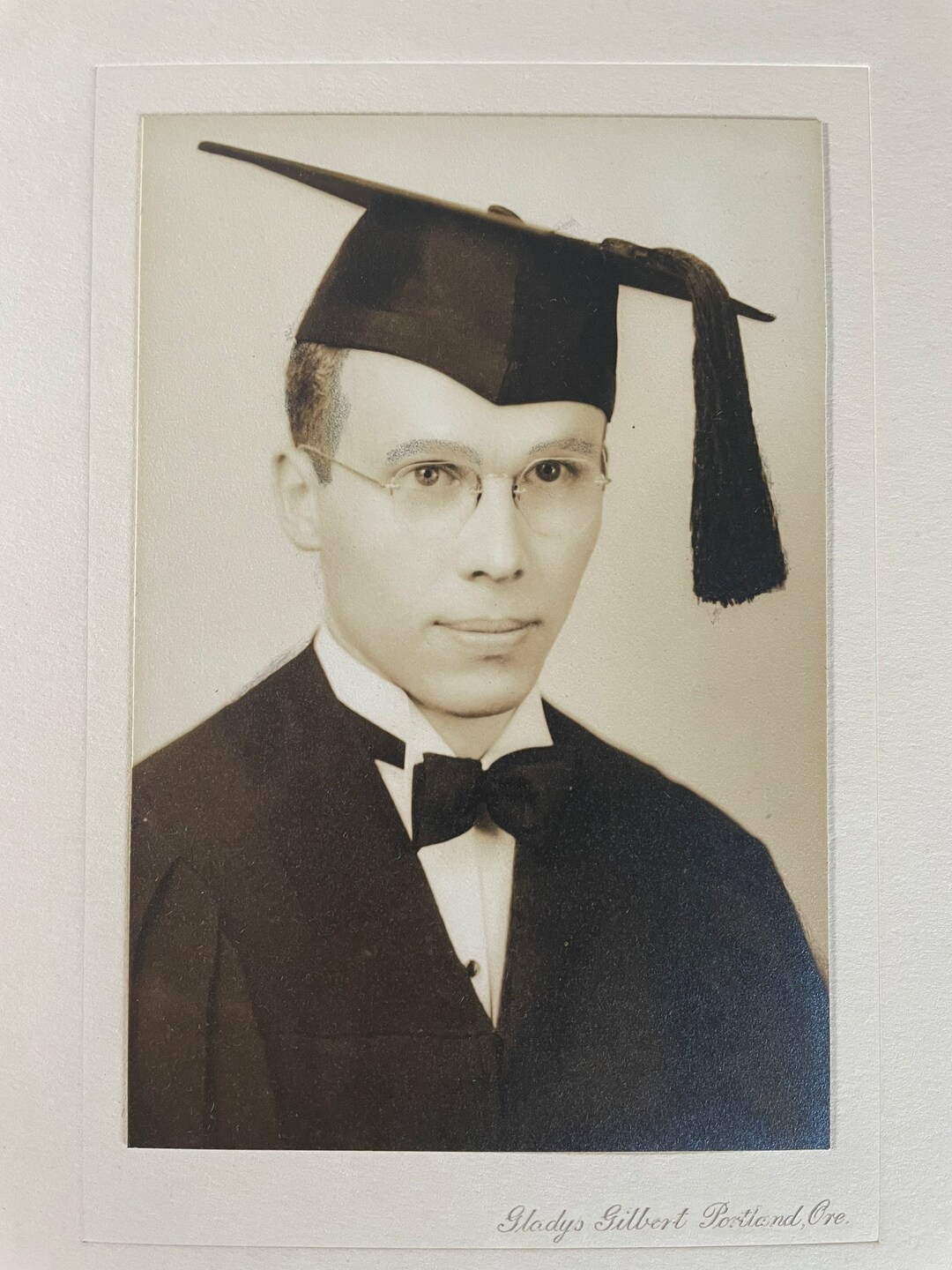Vintage Found Photograph: Graduation Photo, Professional, Portland ...
