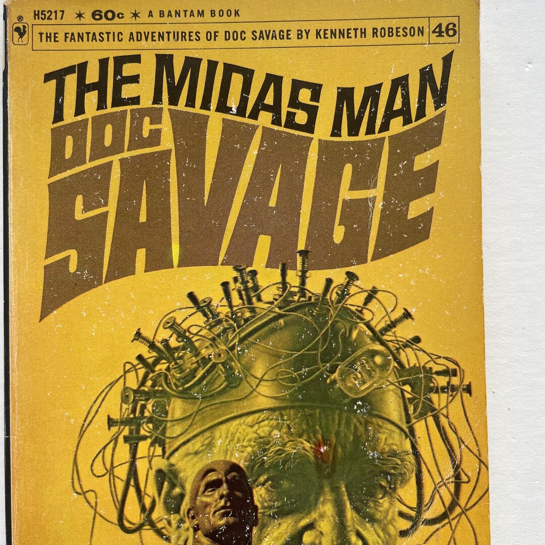 Doc Savage #46 the Midas Man, 1st Pb Ed., Bantam, 1970 - Etsy