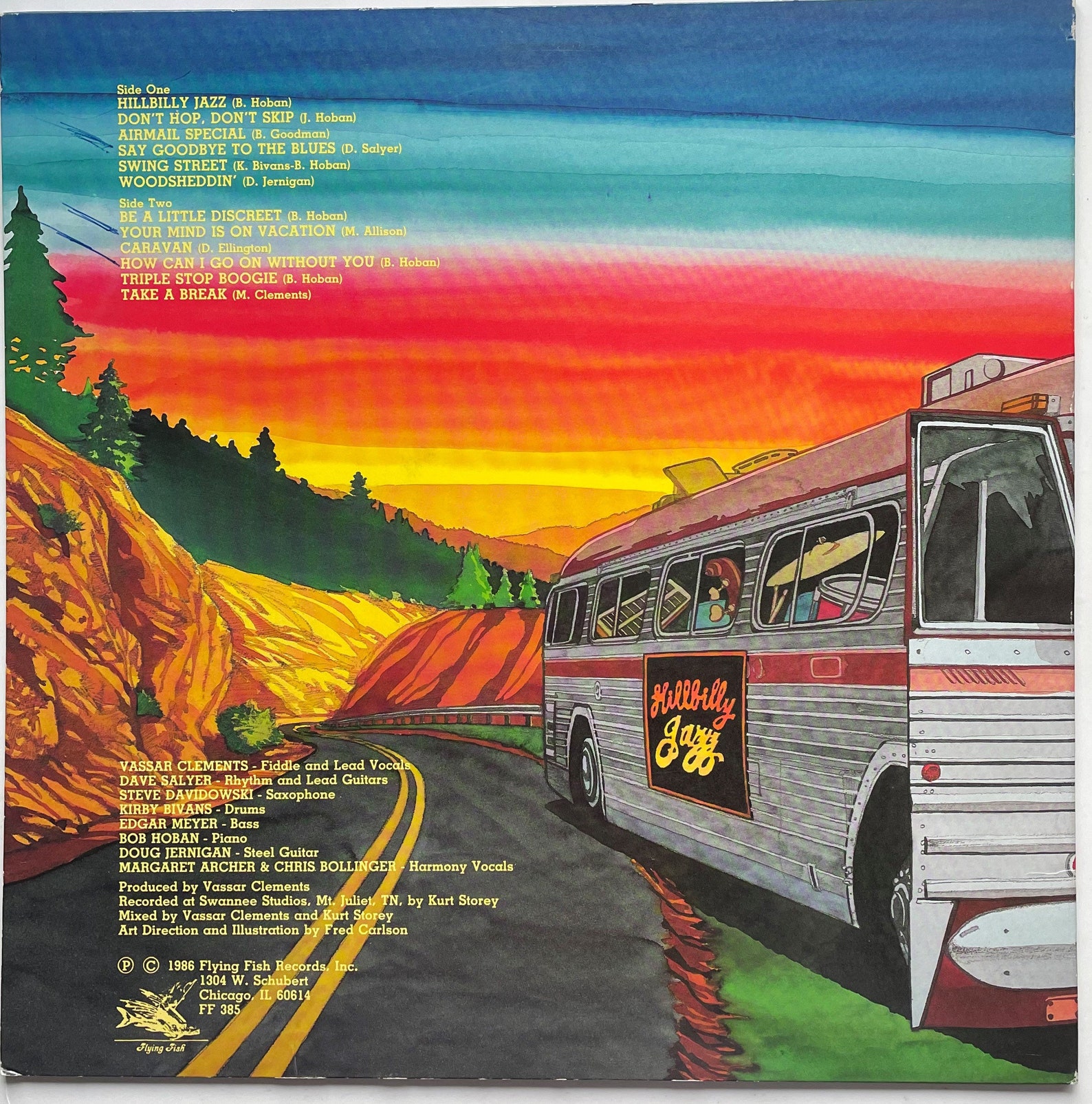 Vintage Jazz LP: Hillbilly Jazz Rides Again by Vassar Clements, Flying ...