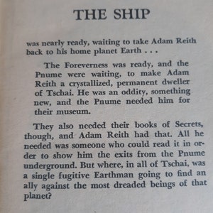 Vintage Scifi: the Pnume by Jack Vance (1970), 1st Printing, 1979 - Etsy