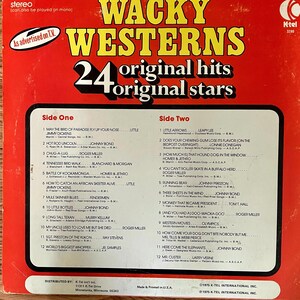 Pop Novelty LP: Wacky Westerns by Various Artists, Compilation, K-tel ...